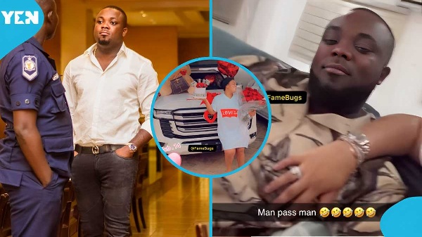 Kofi Boat's bae rejoices in old video after getting new V8 car, $10k on ...