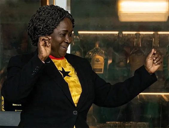 Veep's Dance Moves Delight Fans at Black Stars World Cup Event