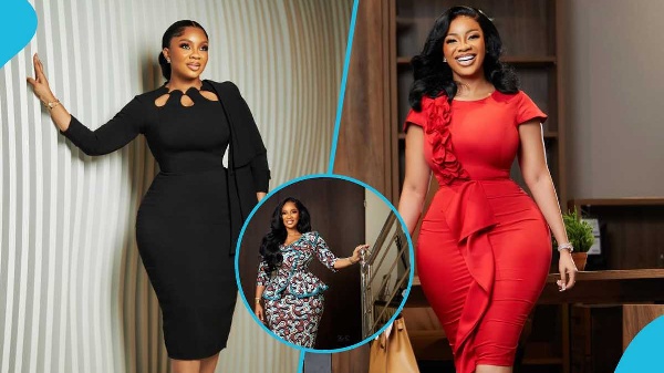 "Effortlessly gorgeous": Serwaa Amihere rocks classy African print kaba ...