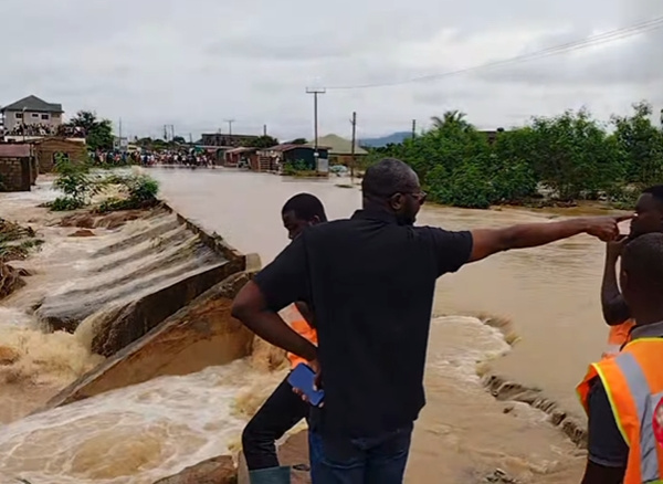 MP Conducts Assessment Tour of Flood-Hit Amasaman Constituency