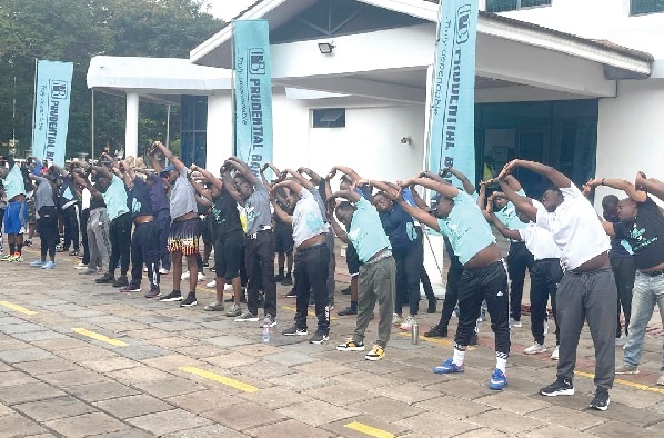 Prudential Bank staff hit streets for health, team spirit