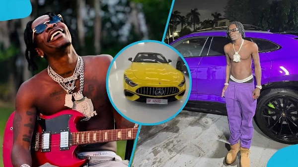 "Another yellow for me": Shatta Wale shows off new luxury car after ...