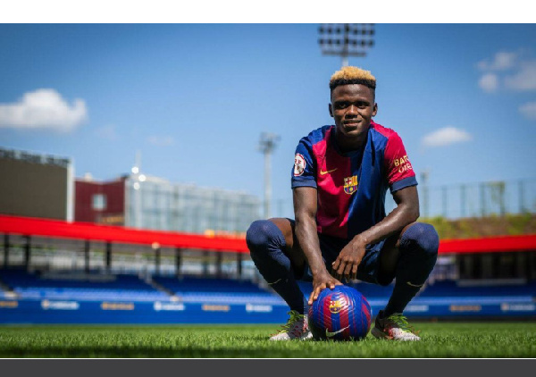 New Barcelona signing Abdul Aziz Issah compares his playstyle to Lamine ...