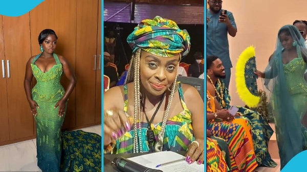Akosua Agyapong and Amandzeba's last baby marries in beautiful wedding