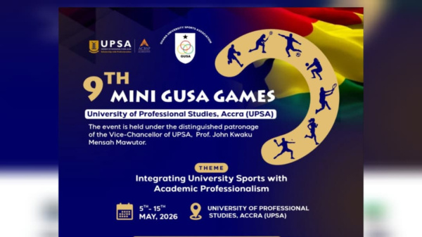 UPSA to Hold 9th Mini GUSA Games Starting May 5