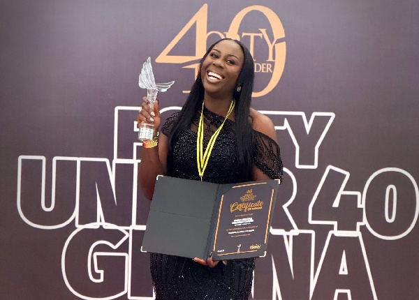 Impakers Creative Hub CEO, Freda Kingful Abraham Cudjoe, honoured at Forty Under 40 Awards, 2025