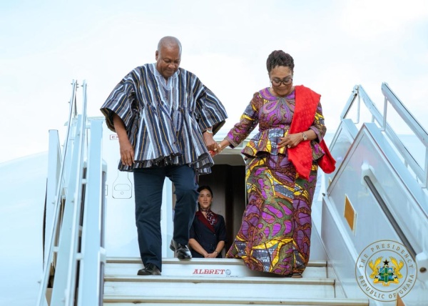 President Mahama and First Lady Begin Three-Day State Visit to Zambia